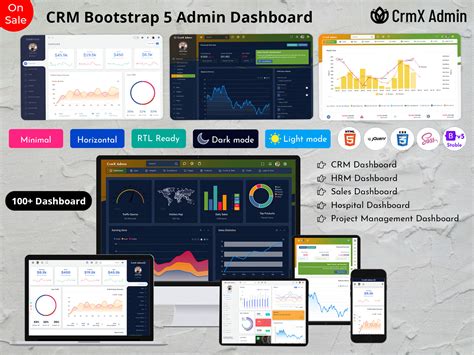 smartest crypto dashboard of crmx bootstrap 5 ui framework
