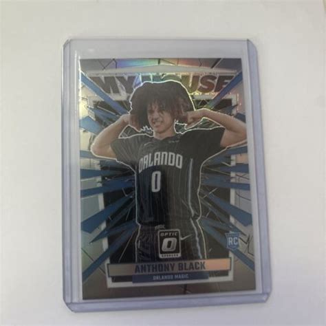 2023 24 Panini Donruss Optic My House Anthony Black Rookie Silver Prizm