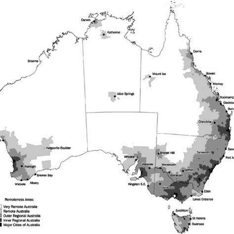 Australian Standard Geographical Classification Of Remoteness 2001