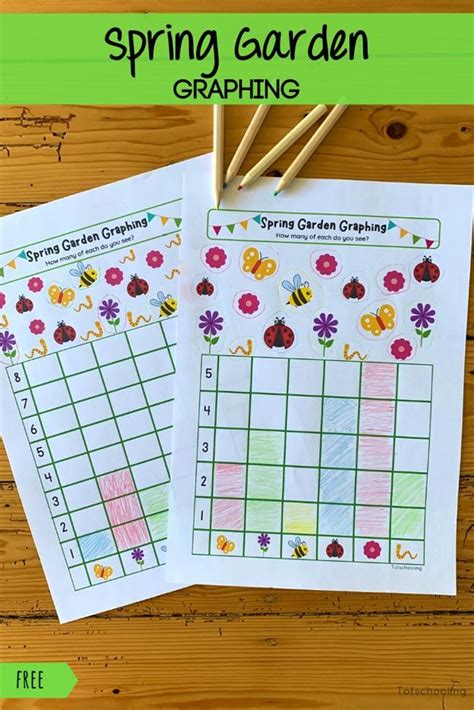 Spring Garden Graphing Activity For Preschool And Kindergarten