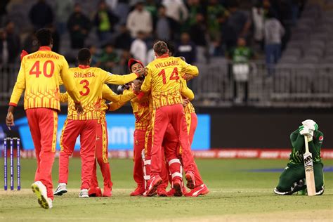 T20 World Cup 2022 Zimbabwe Stun Pakistan By 1 Run In Low Scoring Thriller