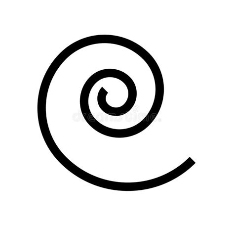 Golden Ratio Spiral Symbol Stock Vector Illustration Of Line 102447931