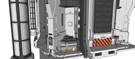 Sci Fi Modular Environment 12 3D Model By Chtazi