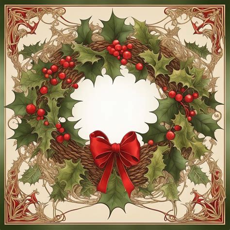 Download Ai Generated Christmas Christmas Wreath Royalty Free Stock