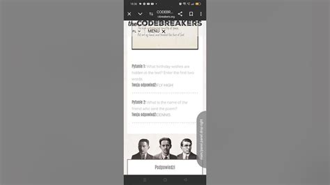 The Codebreakers Answers 1 Youtube