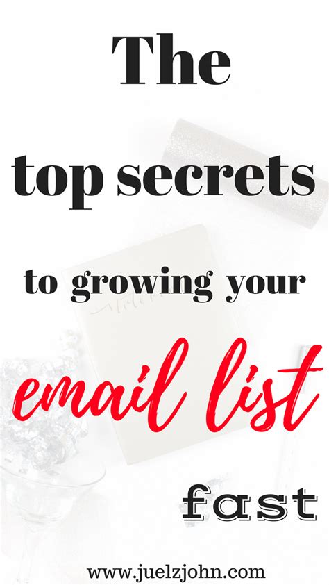 Simple Tricks To Grow An Email List Fast Juelzjohn Marketing Advice Beginner Social Media