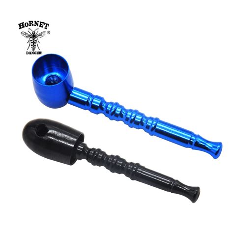 Hornet Aluminum Smoking Herb Pipe 83mm Metal Bowl Pipe Removable