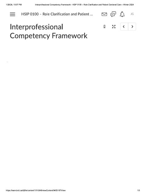 Interprofessional Competency Framework Pdf