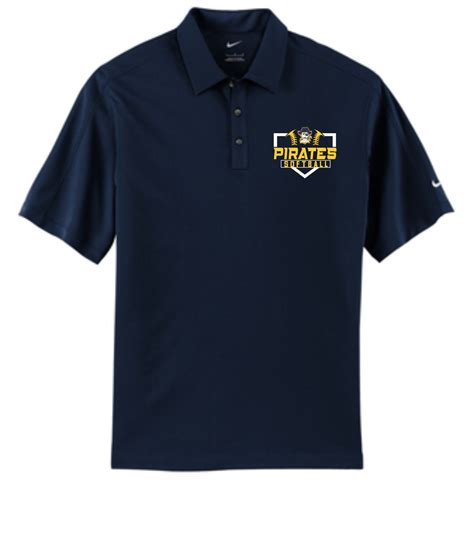 Pirate Softball Nike Dri Fit Mesh Polo My Store