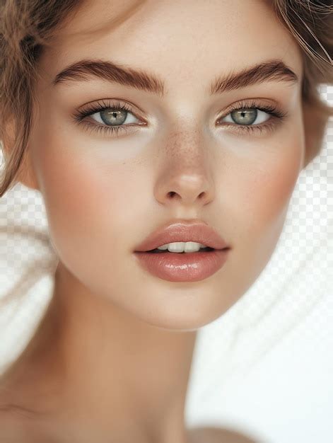 Premium Psd Radiant Beauty Flawless Skin In Studio Portrait