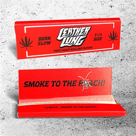 Smoke To The Roach Rolling Papers Leather Lung