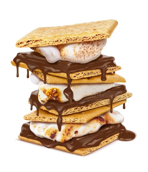 Smores Illustration By Food For Thought