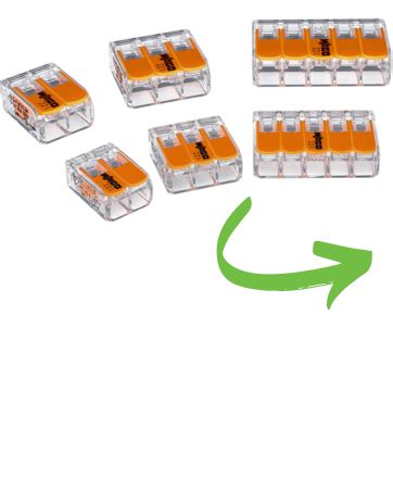 WAGO 221 2401 20pc Inline Splicing Wire Connectors Pack Includes 20x