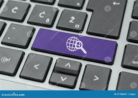 Search Button On Computer Keyboard Stock Image Image 31786501