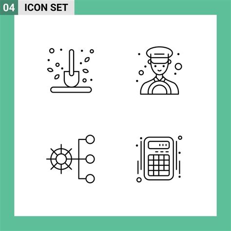 4 Thematic Vector Filledline Flat Colors And Editable Symbols Of Autumn Company Structure Scoop