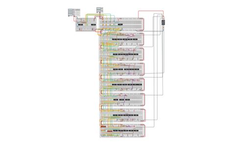 Circuit Design Contador Binario 4 Bits Con Display De 7 Segmentos