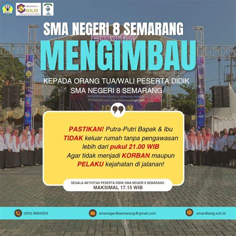 Himbauan Untuk Seluruh Siswa SMA N 8 Semarang SMA NEGERI 08 SEMARANG