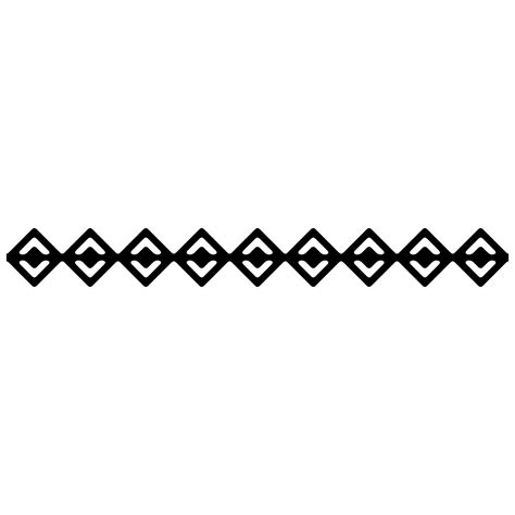 Aztec Pattern Icon Vector Border Illustration Sign Tribal Pattern