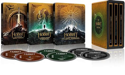 Le Hobbit Trilogie Steelbook 4k Ultra HD Blu Ray 4K Ultra HD