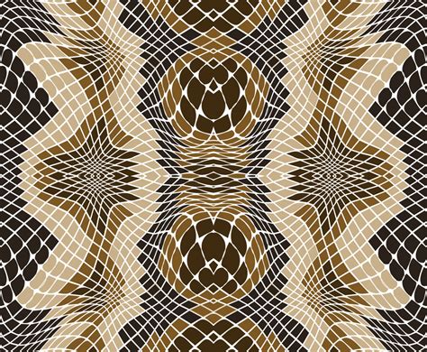 Abstract Brown Snake Skin Seamless Pattern