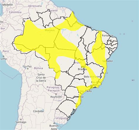 Inmet Emite Alerta De Chuvas Intensas Em Faixa Do Norte De Minas Gerais
