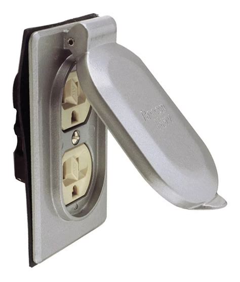 2 Pzas Arrow Hart M5250wp Contacto Duplex Placa Intemperie Contactos