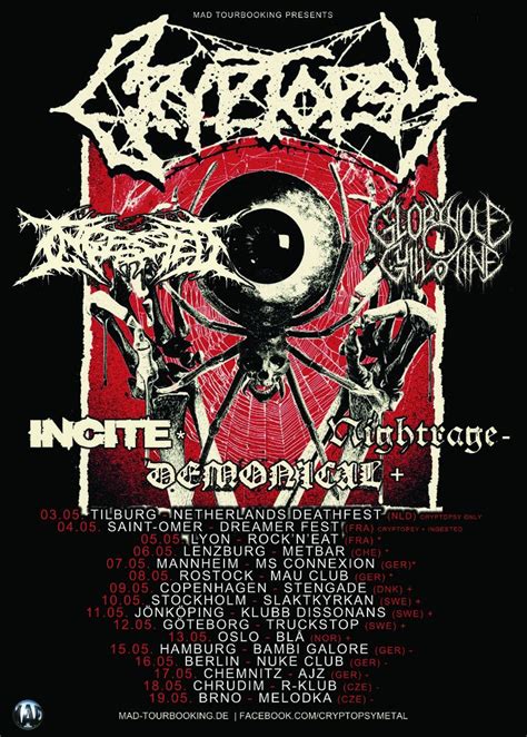 Ingested Announce European Tour W Cryptopsy Mhf