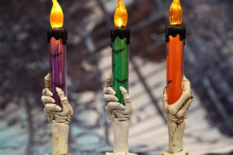 무드등·수유등 할로윈 파티 Led 촛불 조명 무드등 캠핑 해골 장식 소품 해골손 3colors 오늘의집 쇼핑