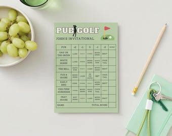 Liverpool Pub Golf Scorecard Editable Canva Templates Printable Pub
