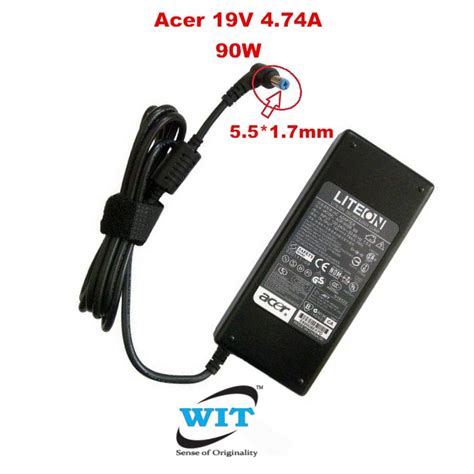 Acer Hipro V A W Mm Original Ac Power Adapter Or Charger For Acer Aspire Laptop