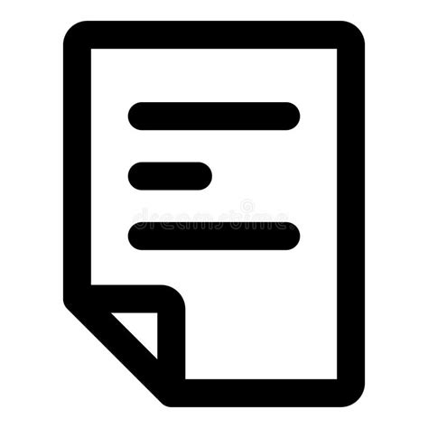 Blank Document Bold Vector Icon Which Can Be Easily Edited Or Modified
