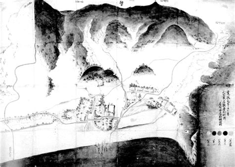 12坂田村絵図 寛政元年1789村絵図の世界江戸時代の村を歩く たてやまフィールドミュージアム 館山市立博物館