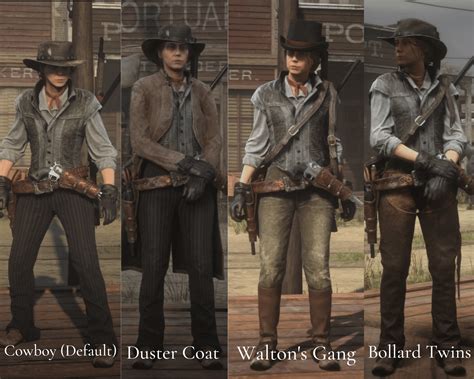 I Really Like The Outfits From Rdr1 John Marston So I Wanted To Recreate Some Of Them In The