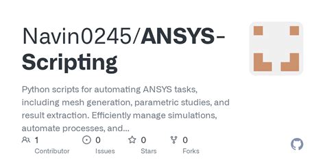 Github Navin0245 Ansys Scripting Python Scripts For Automating Ansys