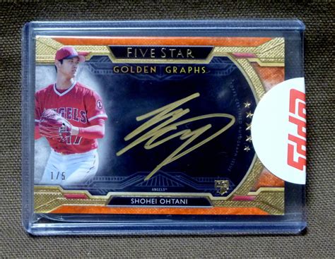 2018 Topps 大谷翔平 Shohei Ohtani Five Star Golden Graphs Autograph 直筆サイン