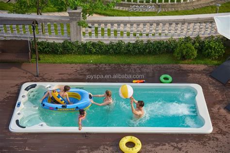 Freestanding Outdoor Above Ground Hydro Massage Swimming Spa Fiberglass