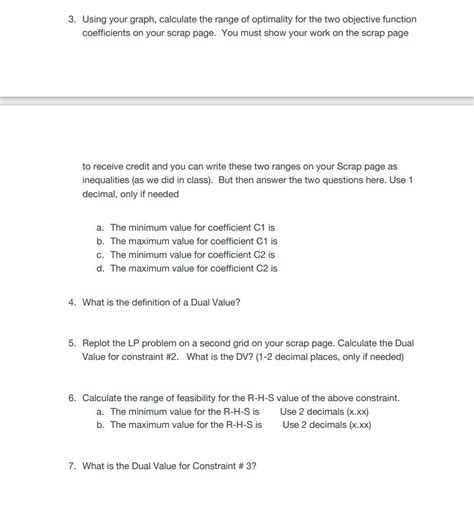 Given The Following LP Formulation In Which You Wish Chegg
