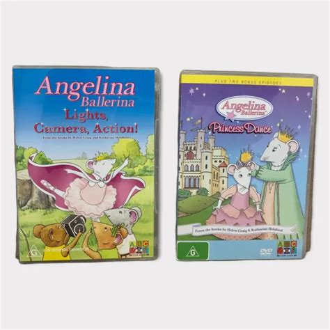 Angelina Ballerina Dvds Princess Dance And Lights Camera Action R4