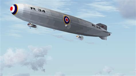 R34 Rigid Airship For Fsx