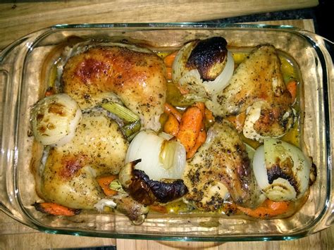 Baked Chicken With Celery And Carrots