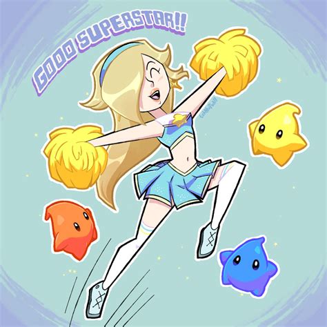 Art Commission Cheerleader Rosalina By Tehnutball On Deviantart
