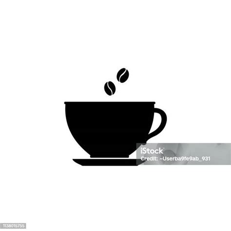 コーヒーを飲みなさいコーヒーカップのアイコン白い背景に分離されたコーヒーアイコン コーヒーのベクターアート素材や画像を多数ご用意