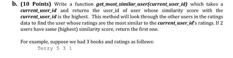 Solved B 10 Points Write A Function Get Most Similar