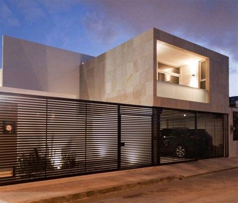 Rejas Horizontales Minimalistas Fachadas De Casas Con Rejas Horizontales