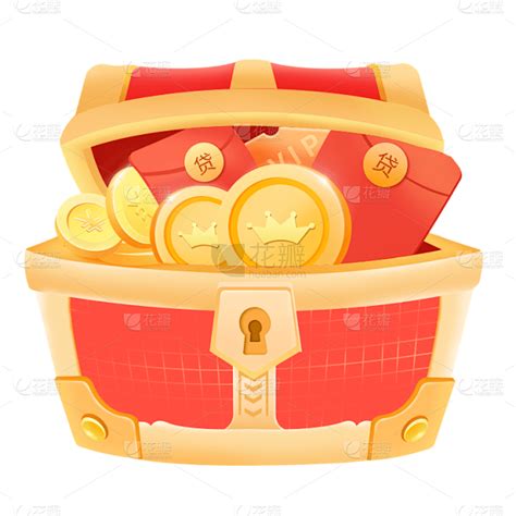 卡通感金融行业箱子元素