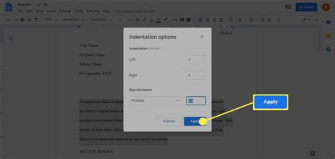 How To Indent On Google Docs
