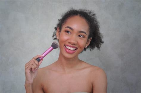 Premium Photo Beauty Face Woman With Natural Makeup And Healthy Skin