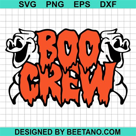 Boo Crew Ghost Halloween Svg Halloween Svg Cut File For Cricut