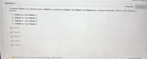 Solved Consider Class1 Is An Abstract Class Class2 Is A