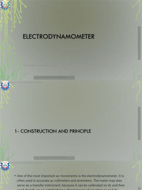 Electrodynamometer 6 Pdf Electric Power Physical Quantities
